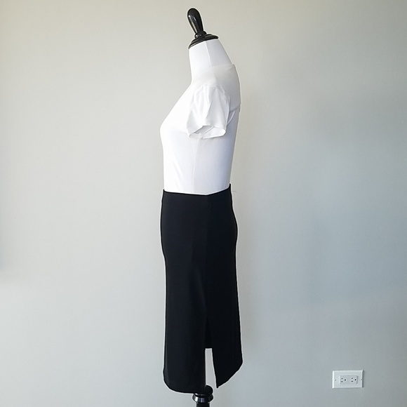 Necessary Objects | Skirts | Black Form Fitting Skirt With Side Slit ...